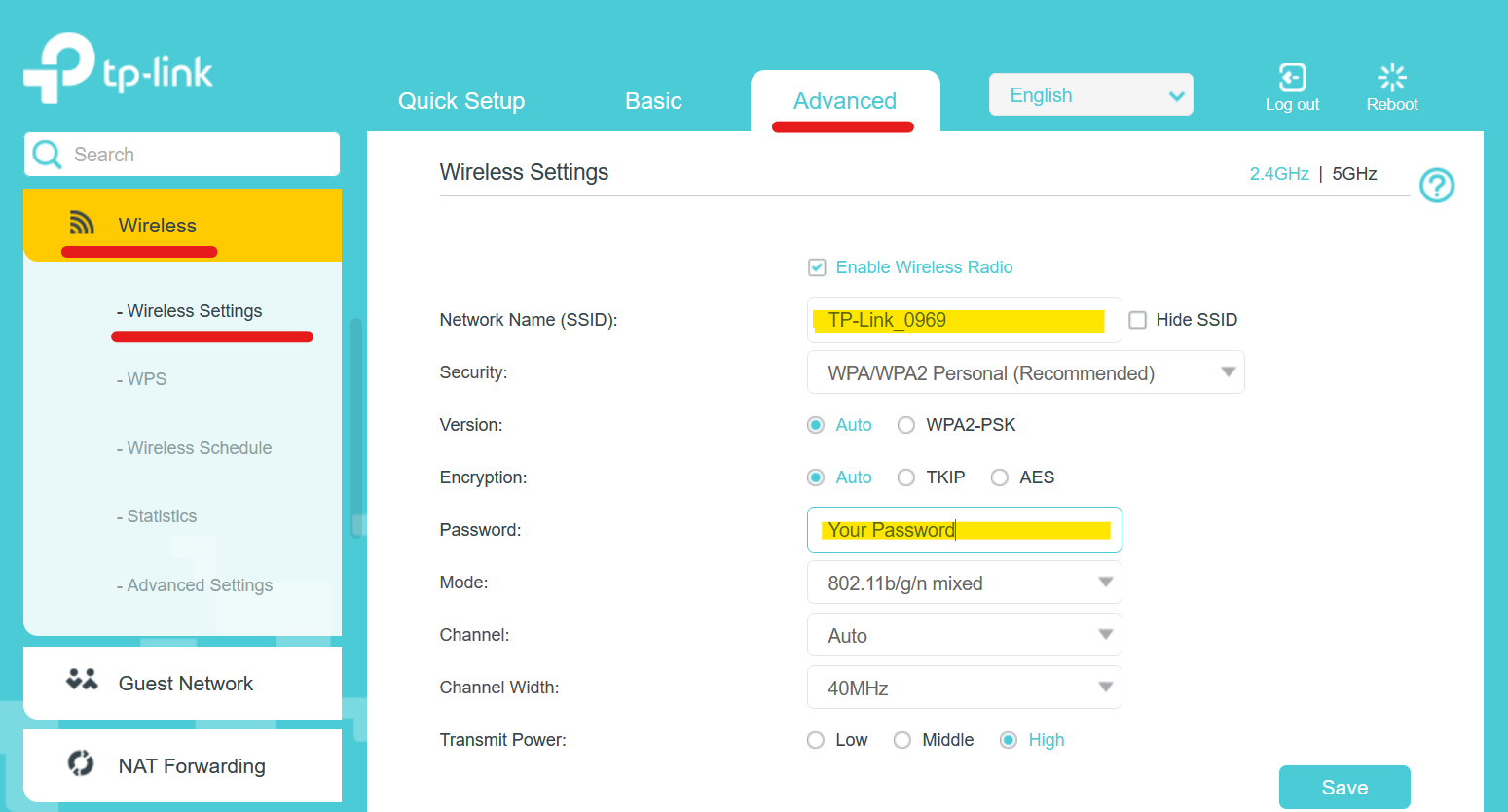 Tp-Link Changing Wifi Name and Password