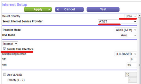 Netgear Modem E-WAN Service Configuration - Superloop