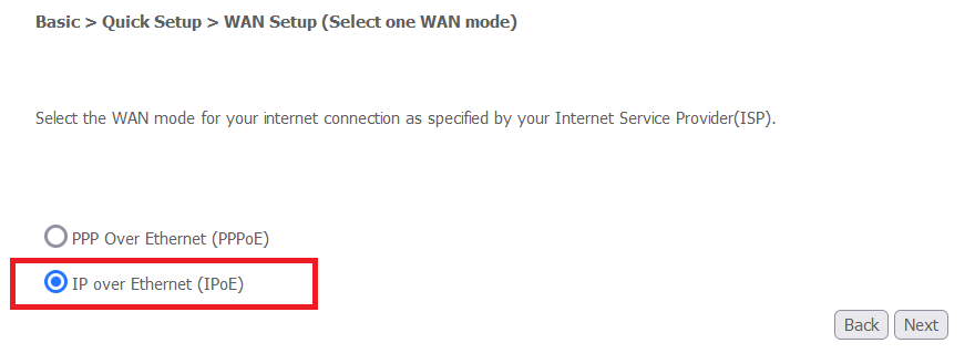 Netcomm Modem E-WAN Service Configuration - Superloop
