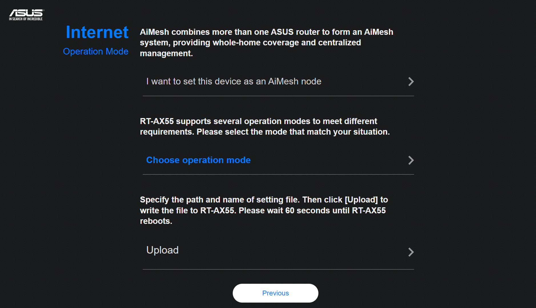 ASUS modem guide - EWAN