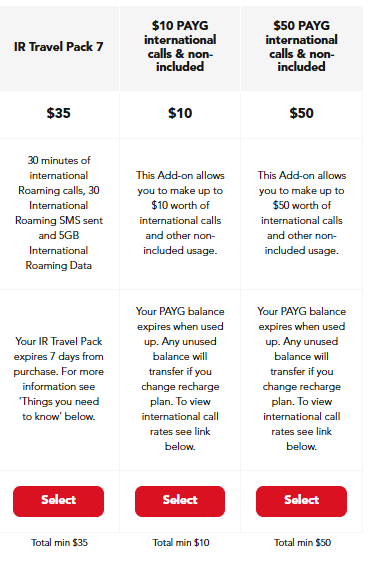Global roaming support