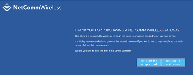 Netcomm Modem E-WAN Service Configuration - Superloop