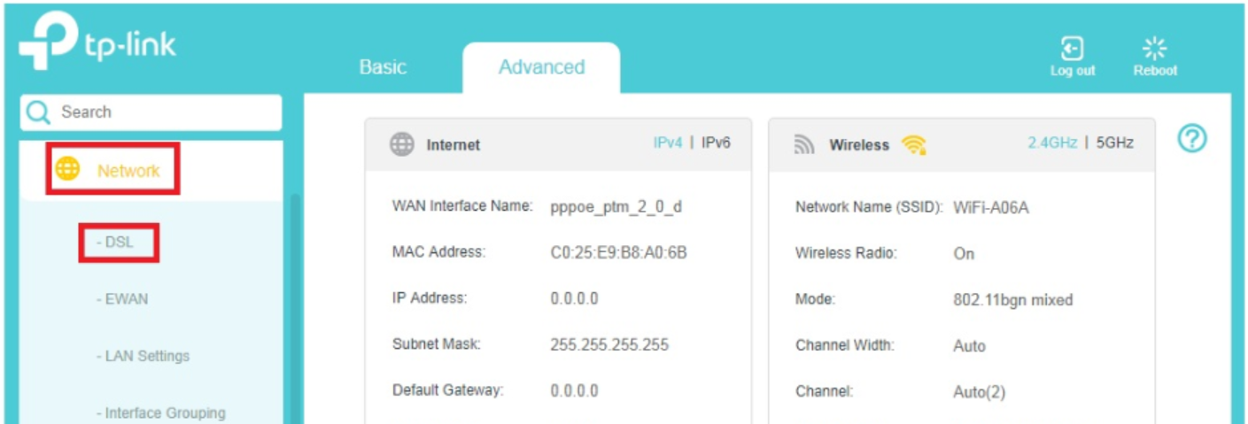 TP-Link Modem Setup Guide for DSL service -Superloop
