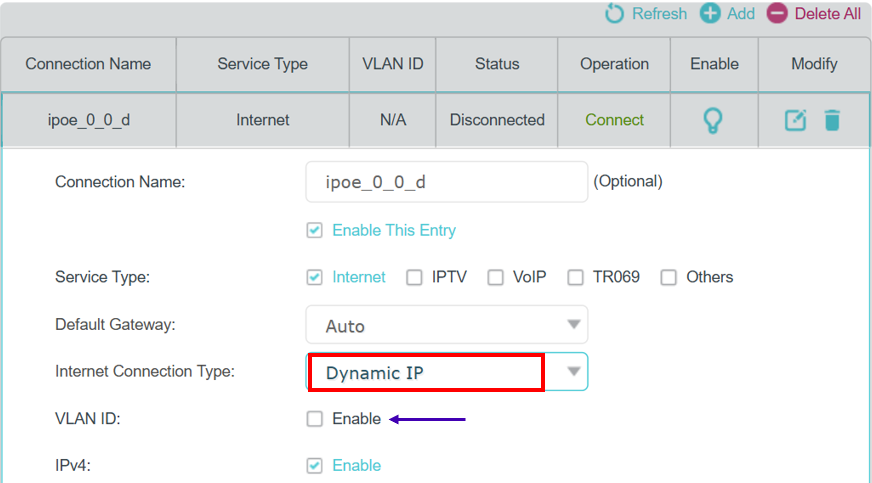 TP-Link VB433v Manual Internet Configuration - Online Gateway